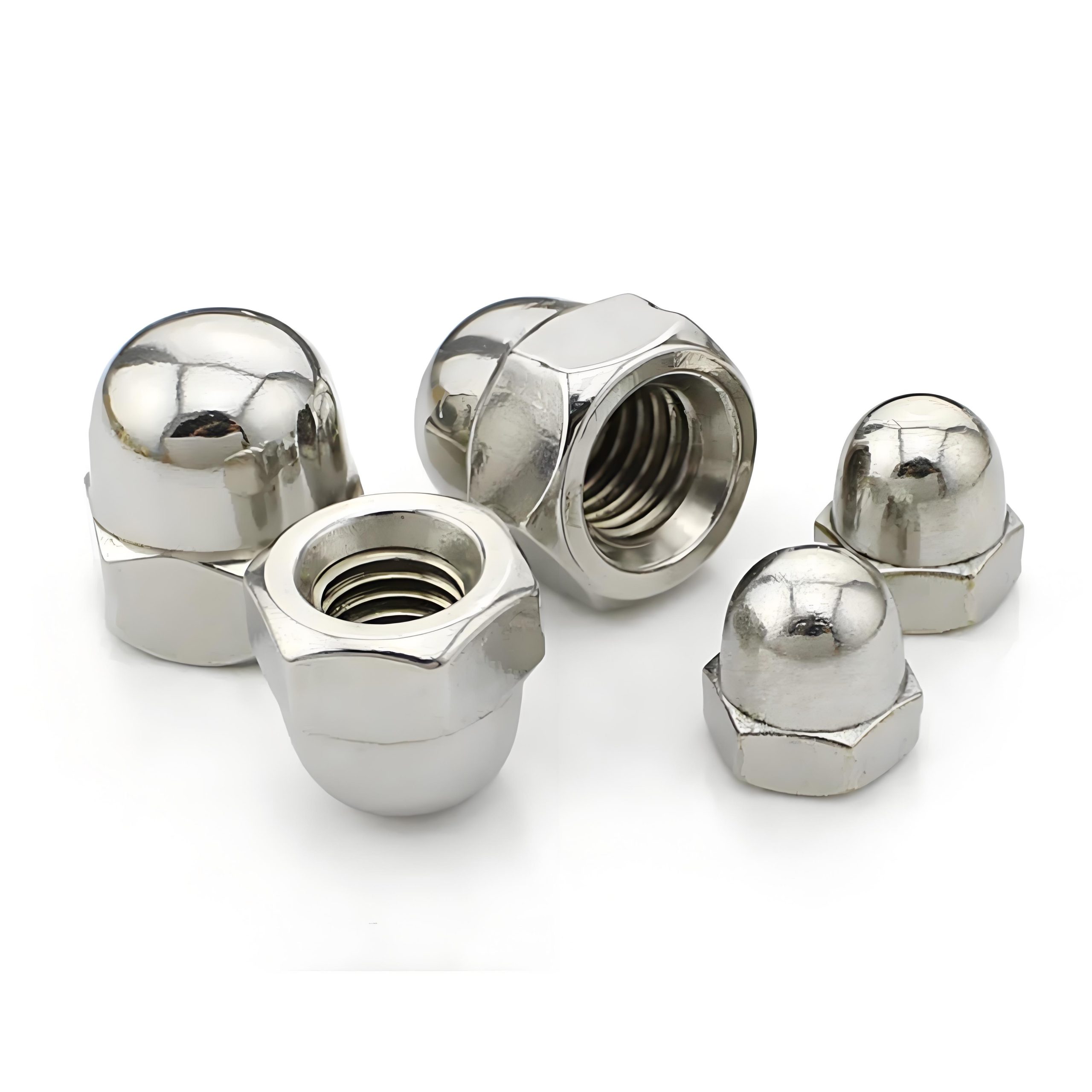 3/8 5/8 Cap Nut Stainless Steel Cap Nuts For Light Fixture - Custom Machined Washer Machined Screws