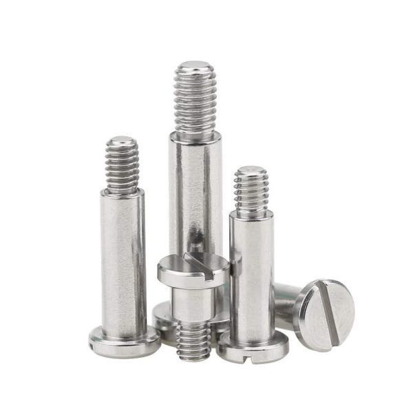 Stainless Steel Slotted Shoulder Screws Half Threaded DIN 923 Slotted ...