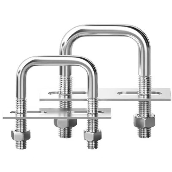 Square U Bolts Square U Bolt 2 Inch Galvanized Square U Bolt with Nuts ...
