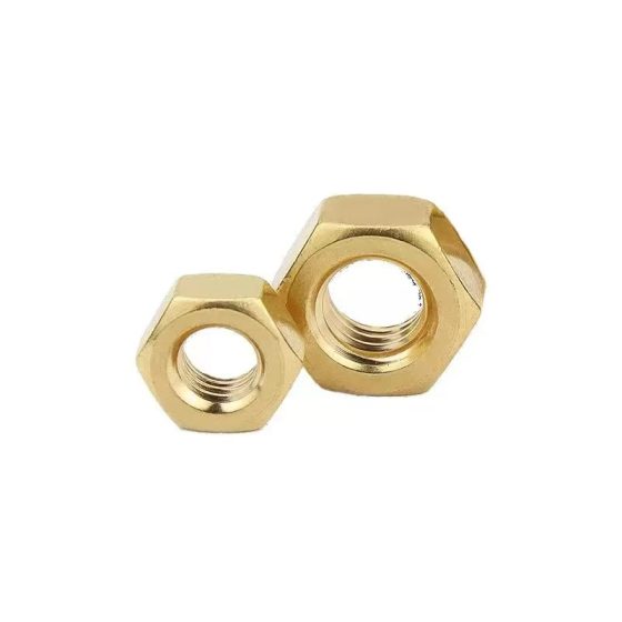 OEM Solid CNC Machined Brass Nuts Precision Threaded Connectors for ...