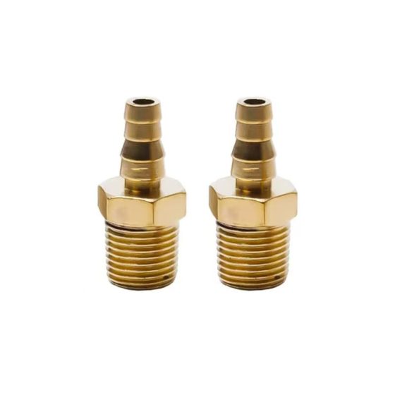 Custom CNC Machined Pipe Connectors 1/8"-5/8"X3/4" CNC Brass Pneumatic ...