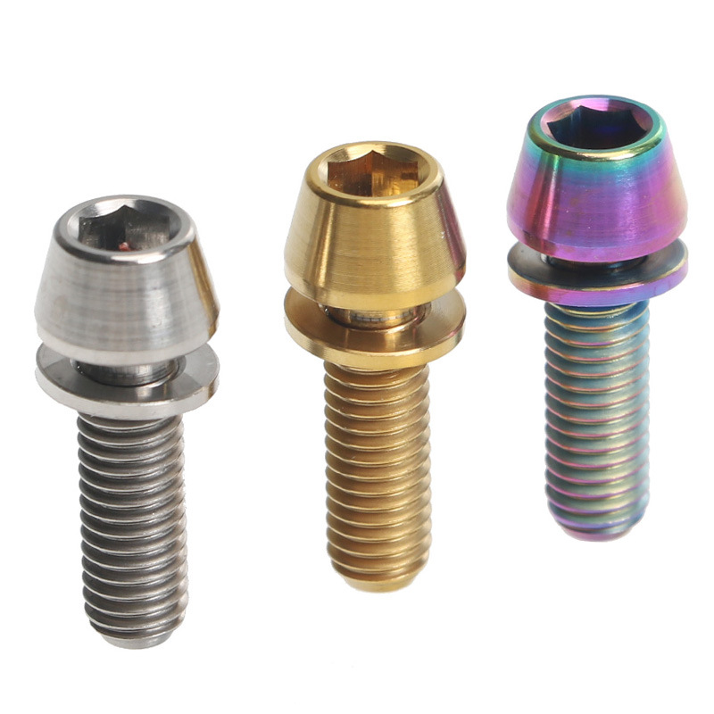 Gr5 Titanium Hex Socket Tapered Screw Reliable Thread Taper Head Screws ...