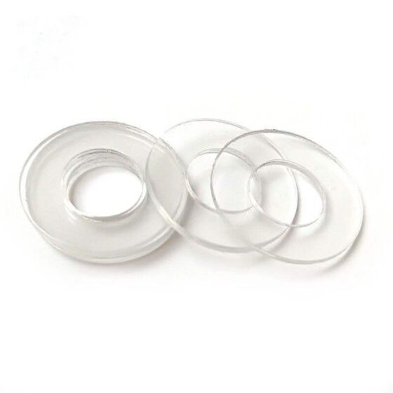 Fatigue Resistant Transparent PVC Washers Reliable Industrial Shim ...